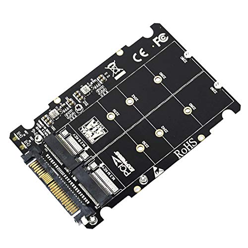 DOCOOP 2 in 1 M.2 NVMe SATA U2PCB M.2 NVME SSD Key M Key B SSD to U.2 SFF-8639 PCIe M2 Converter Desktop Computer Parts