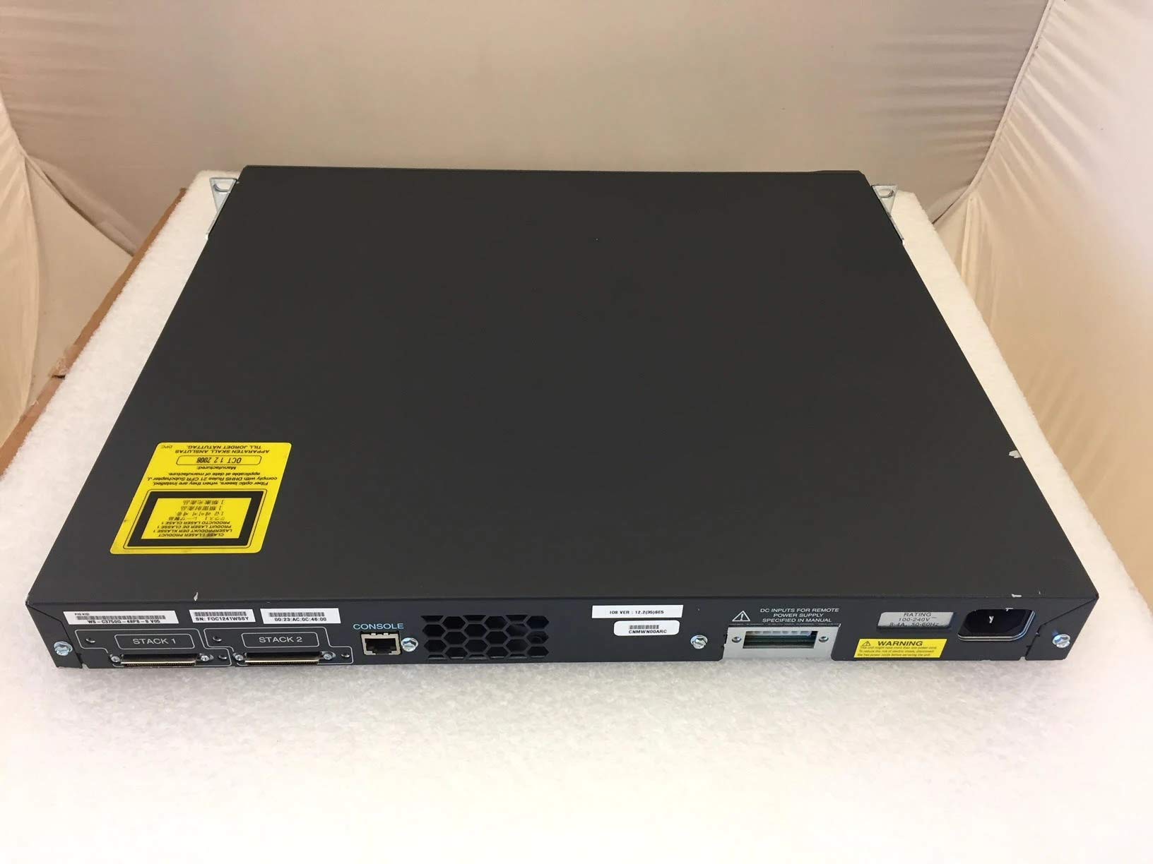 Cisco Catalyst WS-C3750G-48PS-S 48 Port PoE 3750G Gigabit Switch (Renewed)
