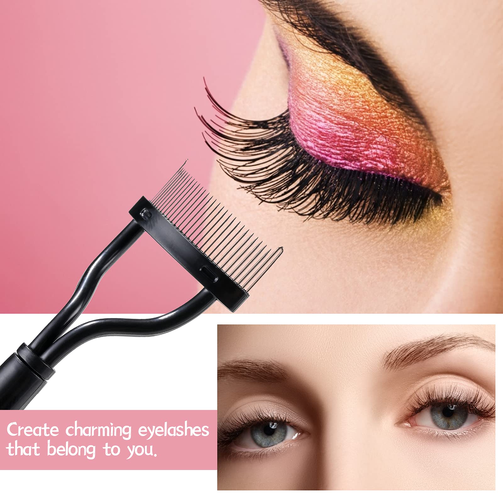 Eyelash Grooming Brush Eyelash Separator Mascara Applicator Eyebrow Comb Brush for Making Up Supplies(5 Pieces)
