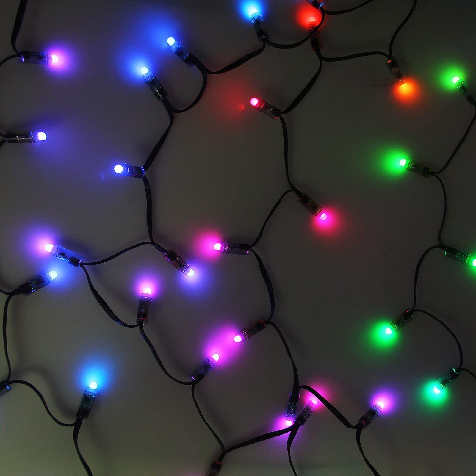 ALITOVE Outdoor String Lights 60ft 100 Bulbs LED Christmas Lights Color Changing Waterproof Rainbow Fairy Lights with APP 213 Dynamic Color Effects for Patio Garden Party Holiday Indoor Outdoor Décor