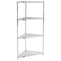 Corner Wire Shelving 24"W x 18"D x 63"H