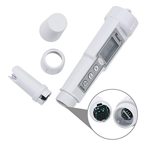 Y-LKUN Water Quality Meter Digital Waterproof PH&ORP Meter 0-14 PH 500mV Oxidation-Reduction Potential CT-6821 ATC PH Controller Meter Measuring Tool Moisture Meter