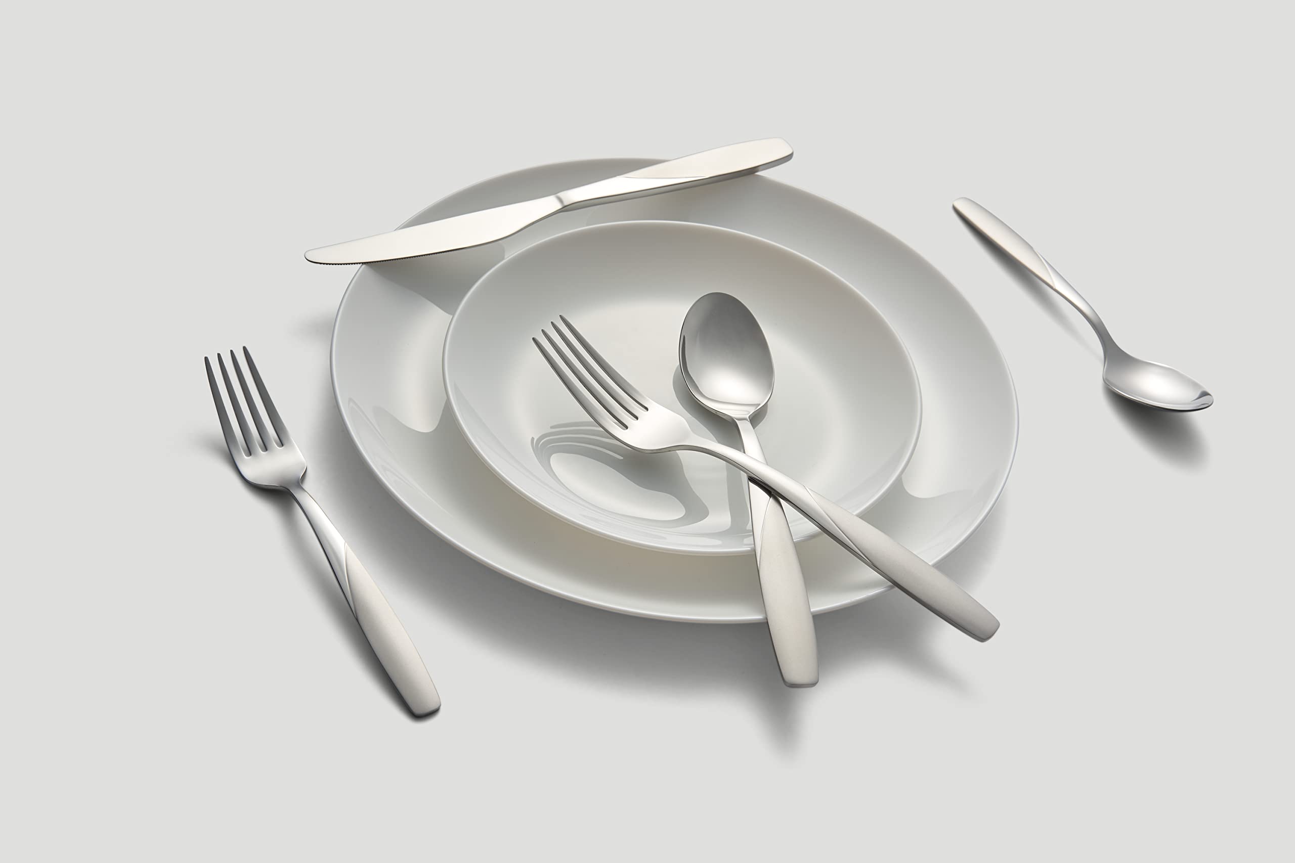 Cambridge Silversmiths Southview Sand 20 Piece Flatware Set, Service for 4, silver