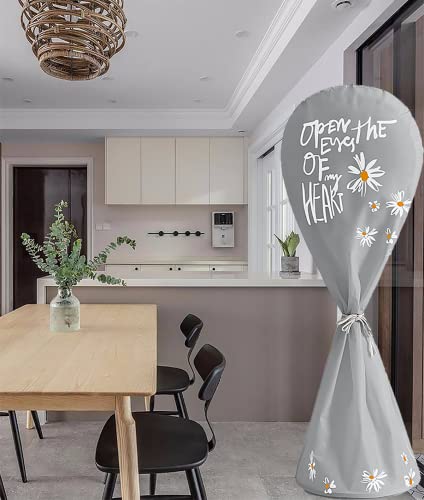 Alqpopg Fan Cover Dust Washable Floor Fans Cover Heavy Duty Standing Round Dustproof Covers Waterproof Protector for Indoor Outdoor Household Gray
