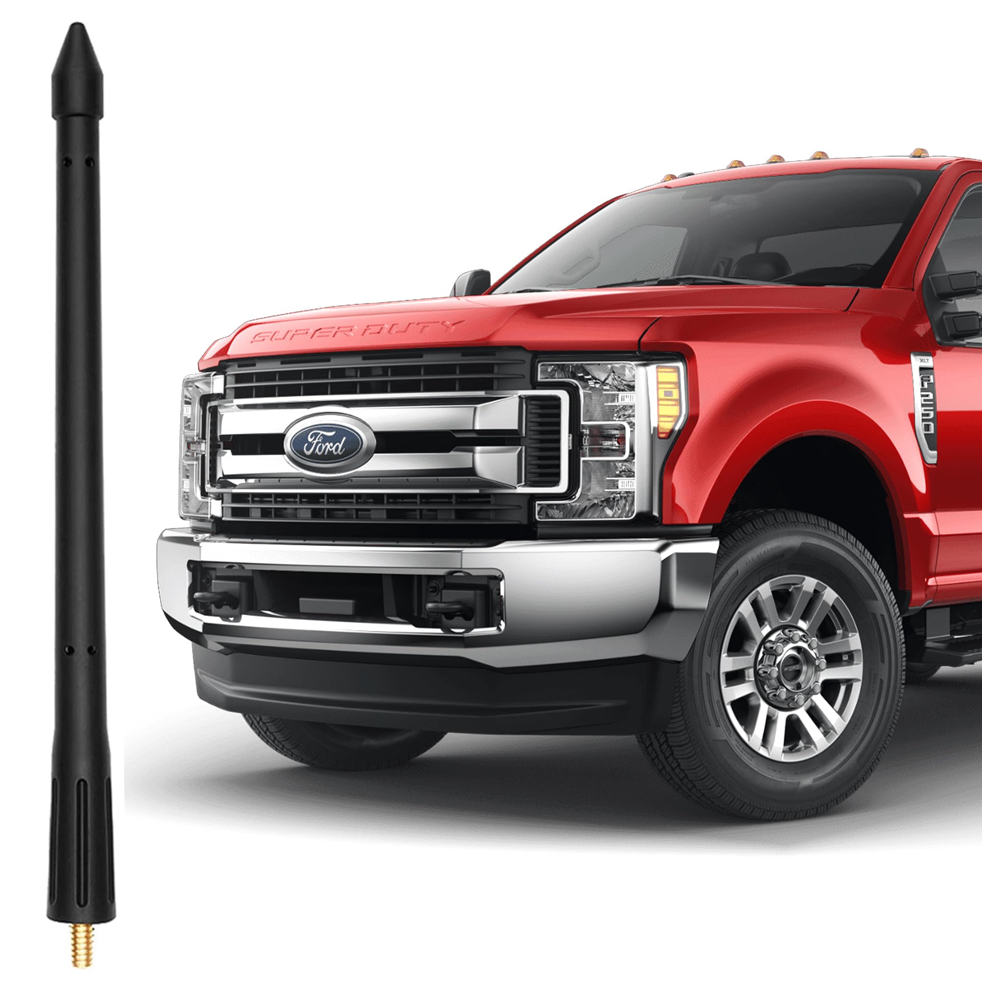 8 Inch Antenna for Ford F250 F150 2009-2024, Short Ford F250 Antenna Replacement, Car AM FM Radio Ford F150 Arrow Antennas, Truck Ford F250 Accessories, Ford F150 Accessories