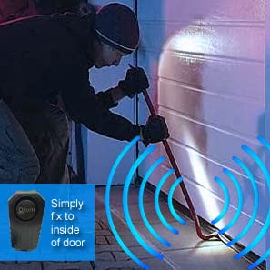 Door Alarm, Home Security with wireless remote. Shed, Garage, Lockup, Summer House. Alerts prior to entry or damage, Waterproof, Indoor/Outdoor 113db