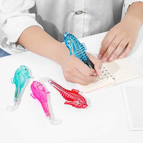 Abhay Creative Fish Pen Case,School Seahorse Pen Set,Cute Ocean Pen for Fish Party Supplies