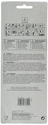 Amscan # 3 Star Decorative Pick Candles, 5" & 7", Multicolor