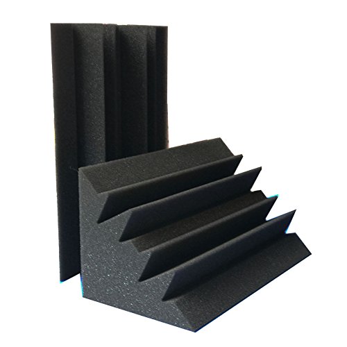 8 PCS 4.6"x4.6"x9.4" Sale Acoustic Foam Black Bass trap Soundproof foam
