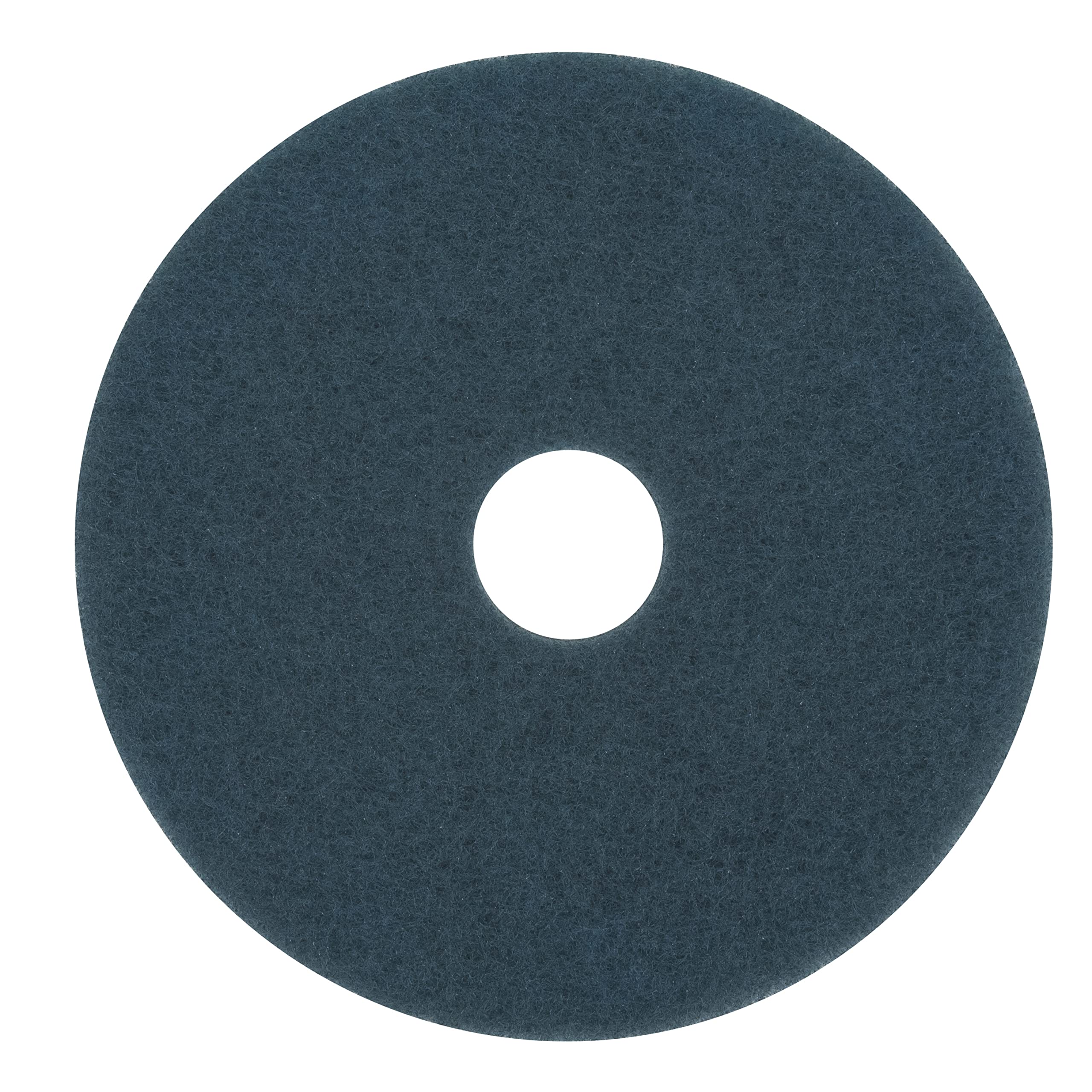 3M Blue Cleaner Floor Pad 5300, 11", 5/Case, Heavy Duty Scrubbing Pad for Hard Surface Floors