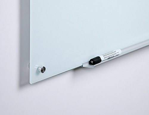 Audio-Visual Direct Magnetic White Glass Dry-Erase Board Set - 23 5/8 x 35 1/2 Inches -