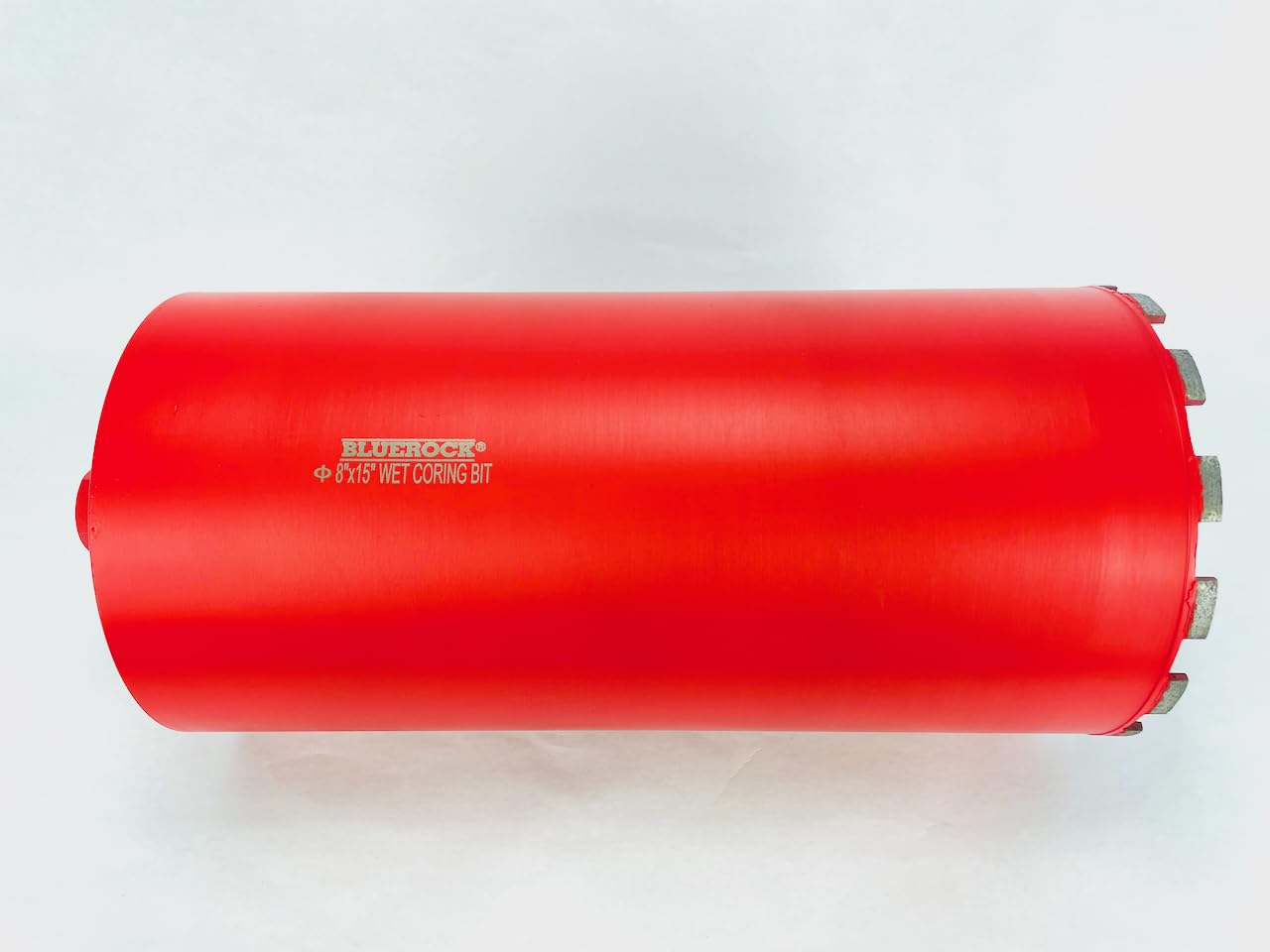 8" Inch Diamond WET Core Drill Bit 1-1/4β Threaded by BLUEROCK Tools for Concrete Rebar Asphalt Brick Rock Masonry Hole Barrel Coring
