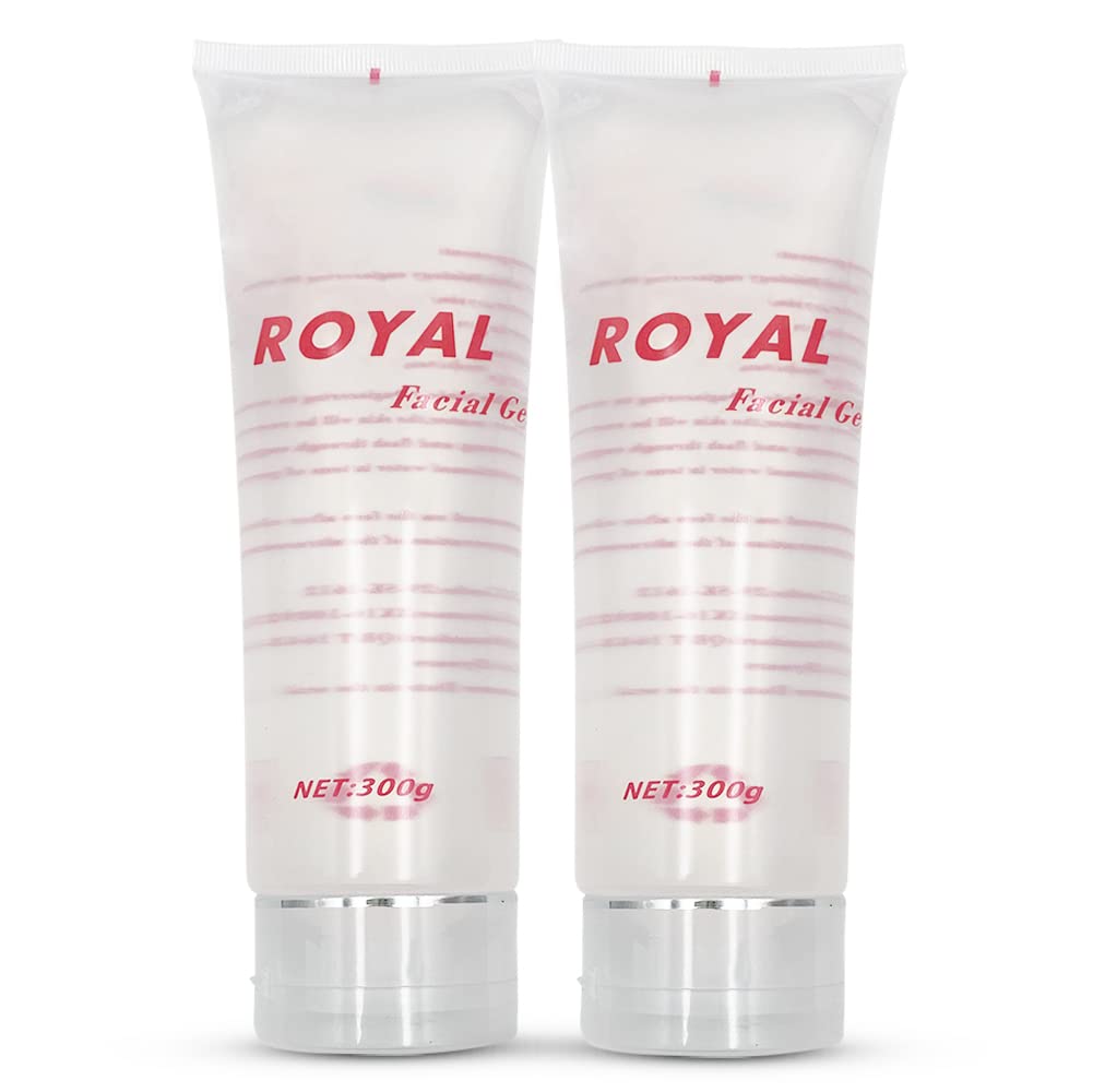 Liflad Radio Frequency Gel for RF Machine - Cooling Gel for Laser Hair Removal - Massage Therapy Cream for Women& Men - Royal Facial Gel Clear (Pack of 2)