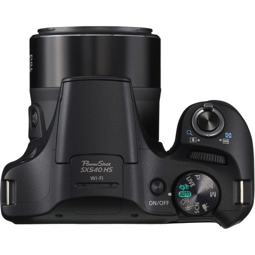 Canon PowerShot SX540 HS Digital Point and Shoot Camera Bundle with Replacement Battery + 64GB Memory Card + Flexible Tripod and More - International Version