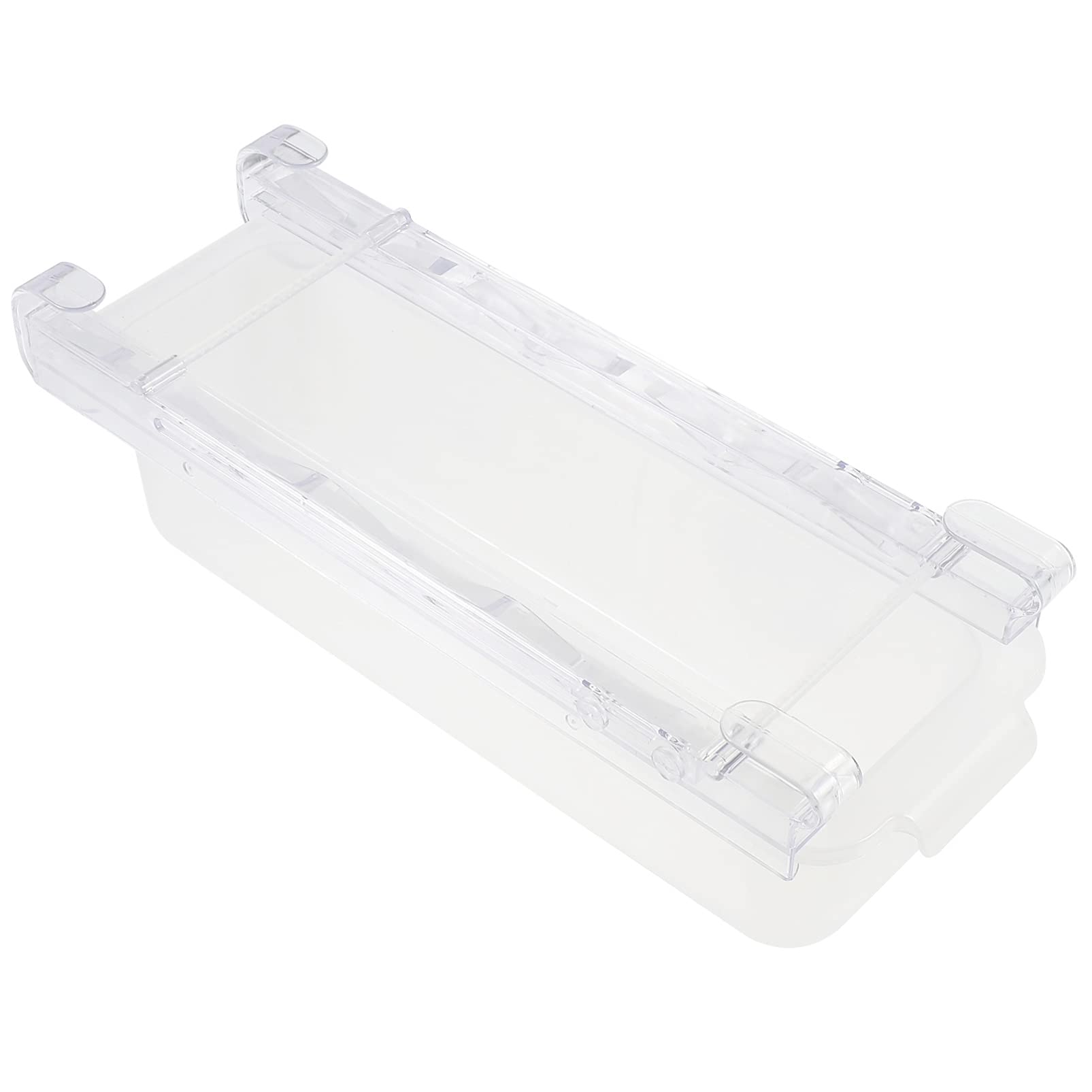 1pc Refrigerator Storage Box Crisper Tray Chillpod Organizadores Fresh Orginizer Drawer Design Tidy Refrigerator Square Freezer Fridge Cabinet Organizer Container Pp White