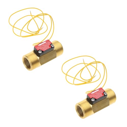2x Brass Water Meter External Threaded Water Liquid Flowmeter Water Meter Fluidmeter For Water Heater Water Pressure