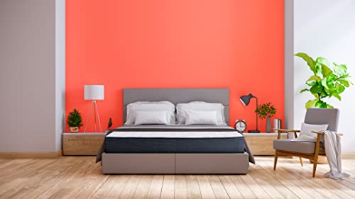 Swiss Ortho Sleep, 12" Inch Memory Foam and Innerspring Hybrid Medium-Firm Plush Mattress/Bed-in-a-Box/Pressure Relieving Bliss, Full White