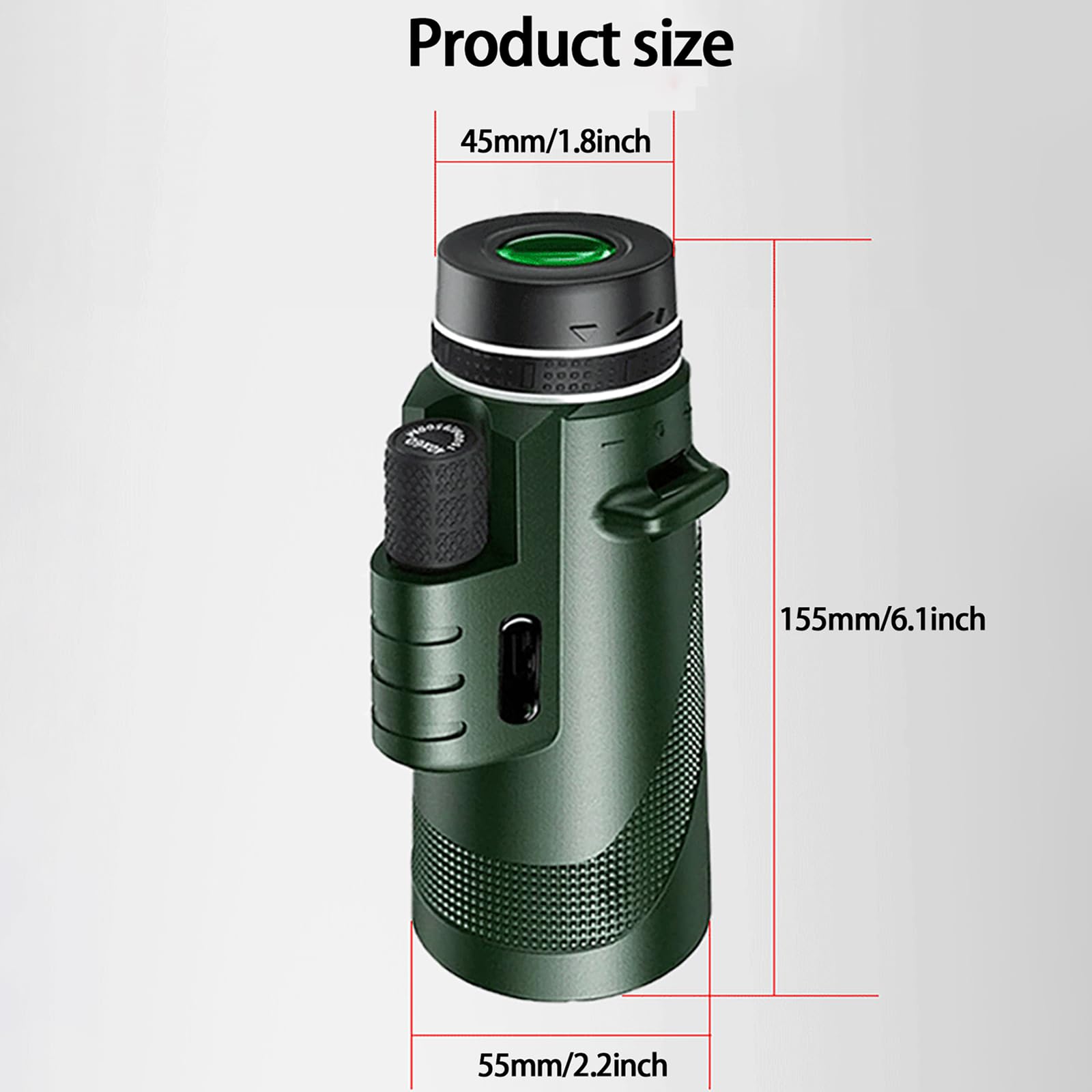 10X40 HD Monoculars,Monoculars Telescope for Adults with BAK4 Prism & FMC Lens- Waterproof- for Bird Watching Hiking Camping Travelling