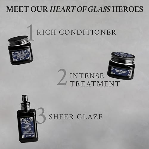 Davines Heart of Glass Silkening Shampoo for Blonde Care, 8.45 fl. oz. (Pack of 1), Black