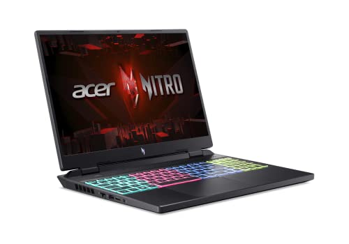 Acer Nitro 16 Gaming Laptop | AMD Ryzen 9 7940HS Octa-Core CPU | NVIDIA GeForce RTX 4070 Laptop GPU | 16" WQXGA 165Hz IPS Display | 16GB DDR5 | 1TB Gen 4 SSD | Wi-Fi 6E | RGB Backlit KB | AN16-41-R5KC