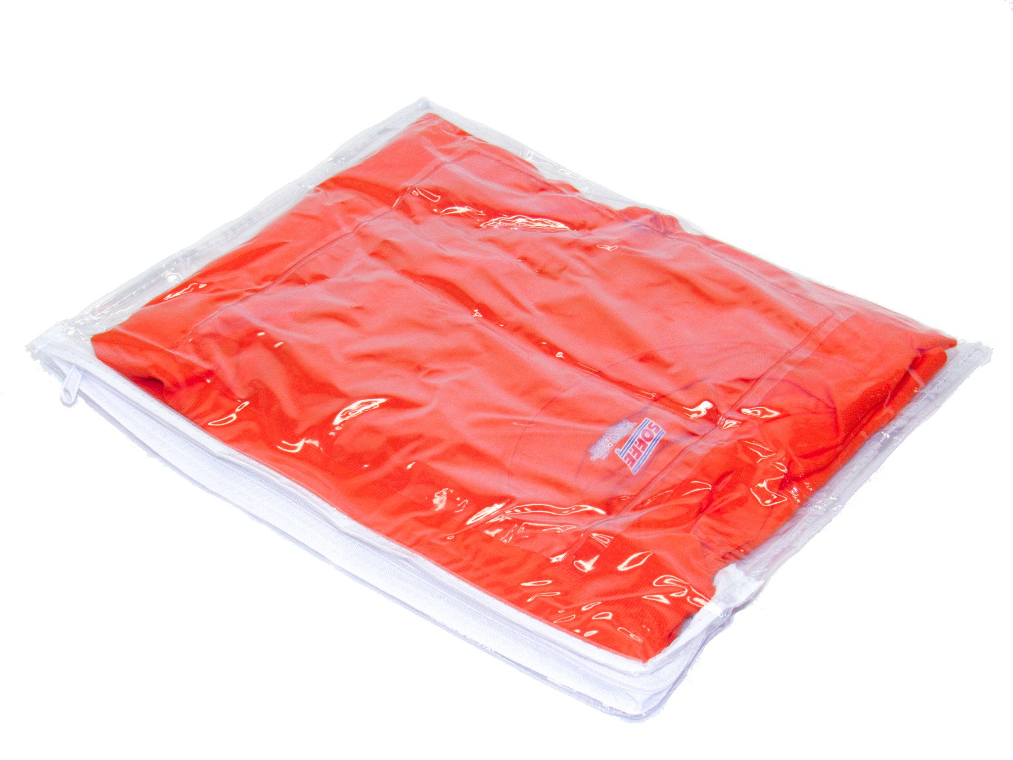 5-Pack Heavy Duty Thin Vinyl Zippered (Clear) Storage Bags (11" x 9") for Dresses, Shirts, Pants, Sheets, Fabrics (0.4 Gallon)