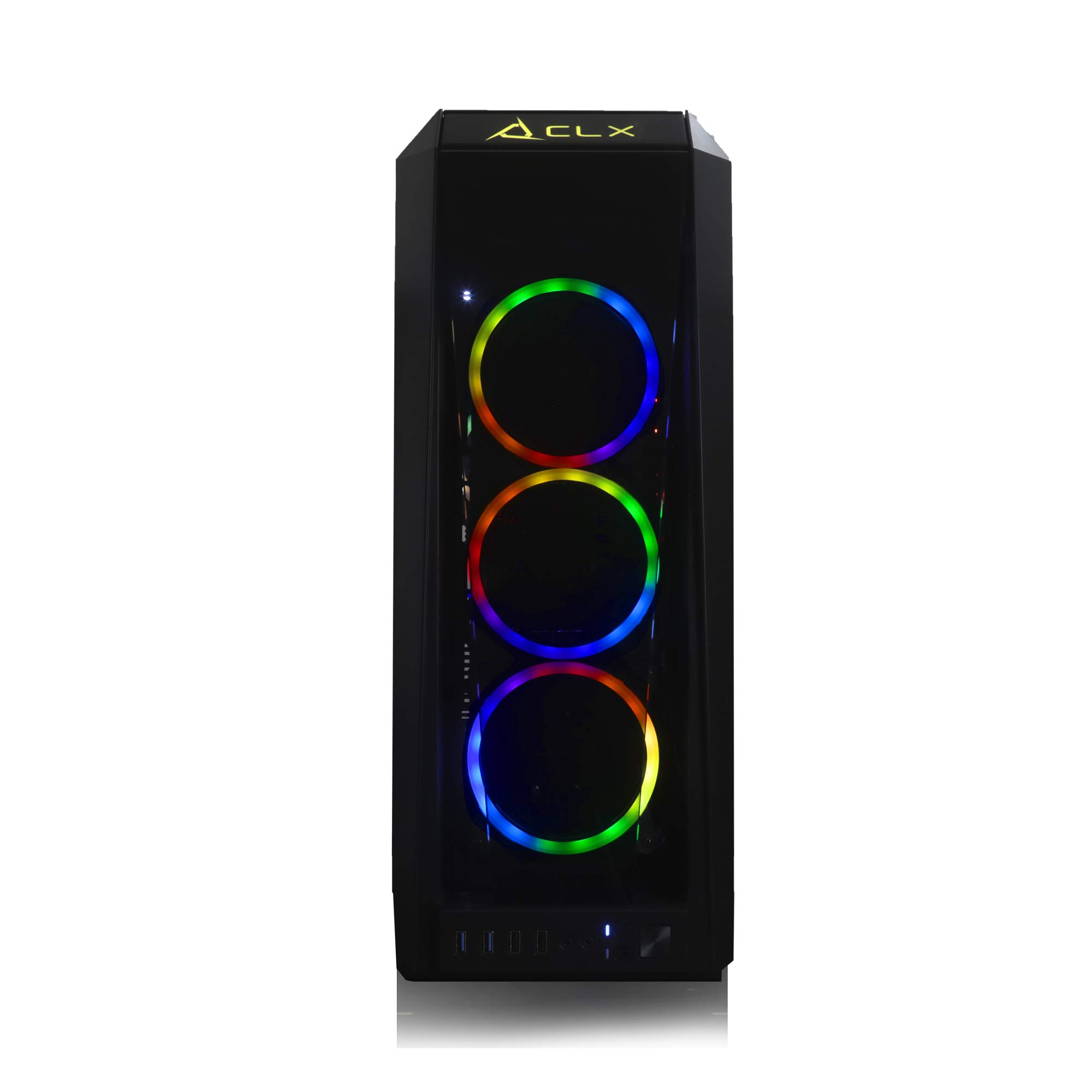CLX Set Gaming Desktop w/Intel Core i9 10900KF Processor, 64GB DDR4 Memory, GeForce RTX 3090 Graphics, 1 TB SSD, 6 TB HDD, WiFi, Windows 11 Home 64-bit,Black