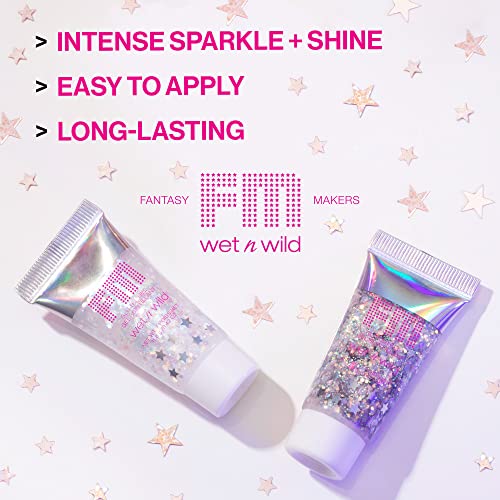 Body Glitter Wet n Wild Fantasy Makers Glitter Gel for Face and Body, White Light Show