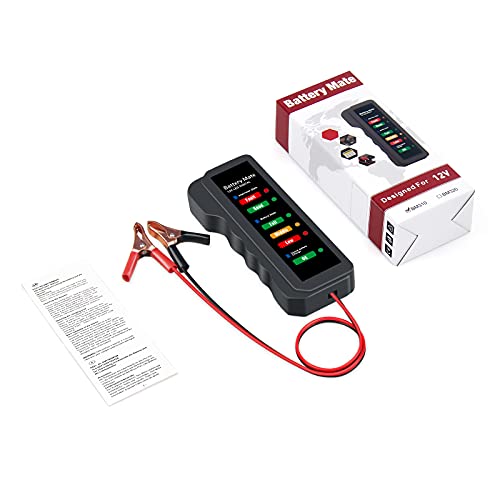 12V Car Battery Tester and Alternator Tester, Automotive Load Tester Indicator, 12 Volt Auto Check for Automobile