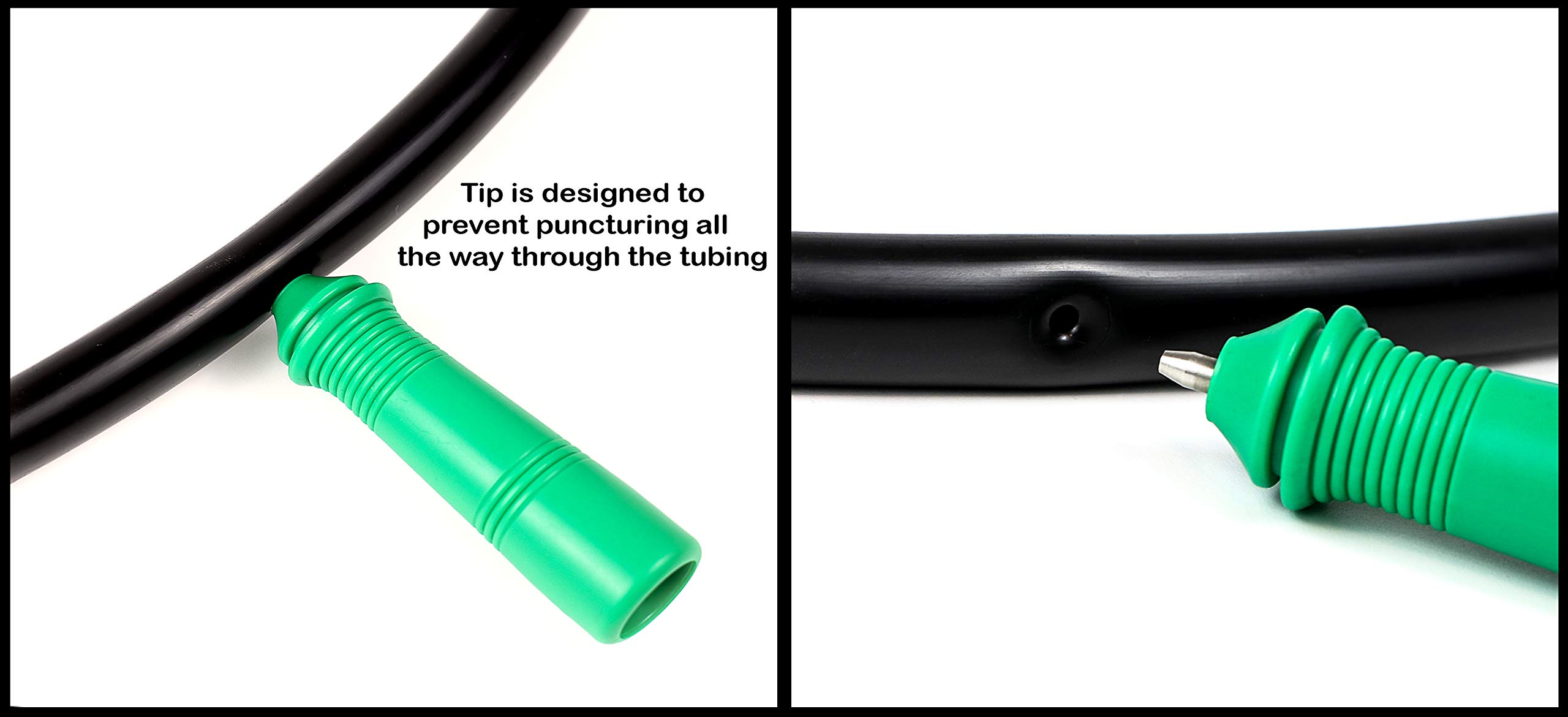 Drip Irrigation Plugs (50 pcs) and Hole Punch Tool (1 pcs): Goof Plugs for Hose or Tubing End Caps - Puncture to Insert Fittings and Parts