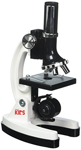 AmScope 120X-1200X Kids Beginner Microscope Kit - Includes IQCrew Science Microscope Accessory Kit
