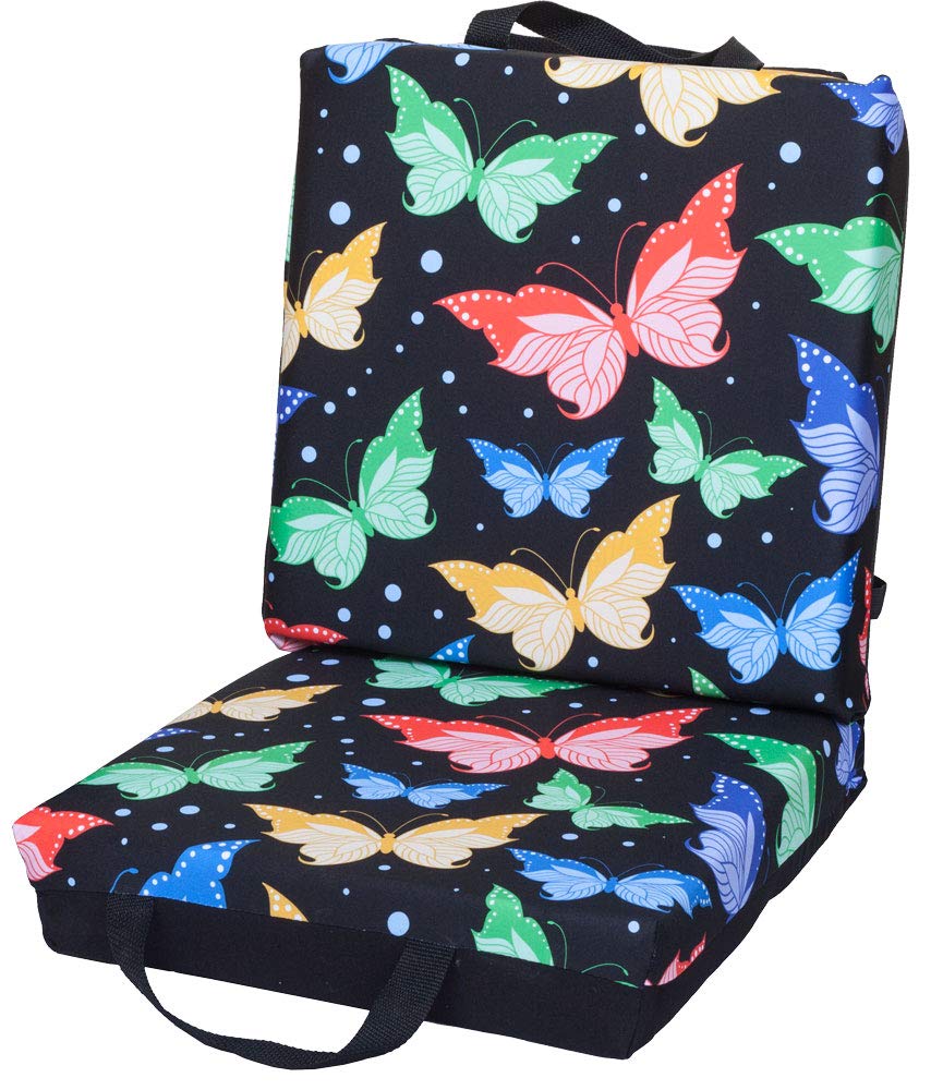 ABS Novelties Butterfly Pattern Double Cushion (Black)