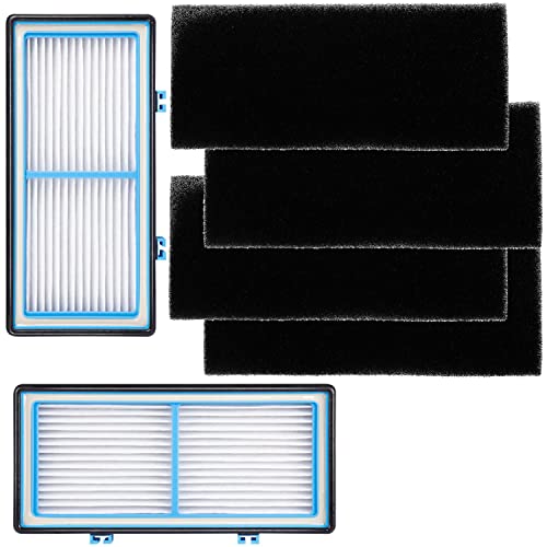 AMSAMOTION 2 PACK Filter + 4 Carbon Booster Filters for Holmes AER1 Type Total Air Filter Replacement Filters for HAPF30AT and HAP242-NUC