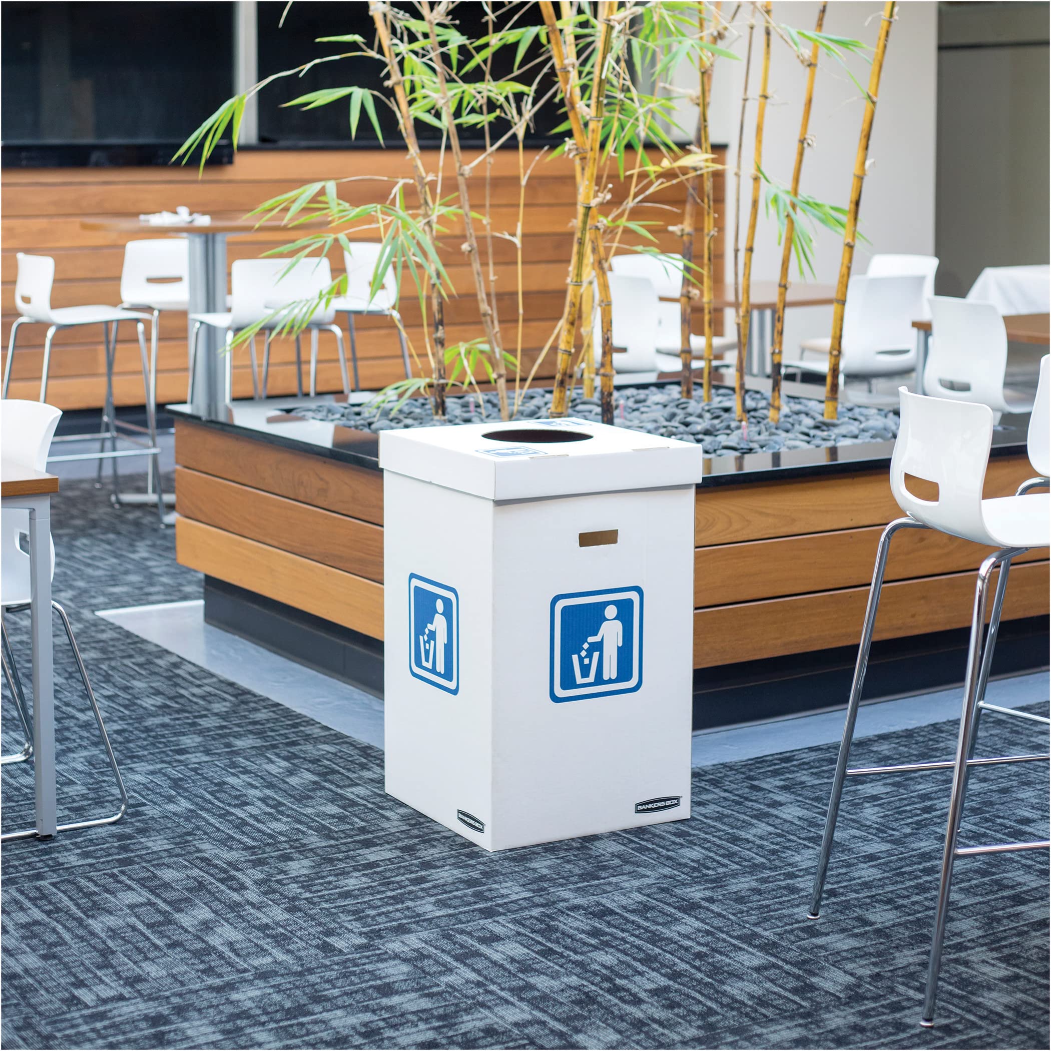 Bankers Box Medium Corrugated Cardboard Trash and Recycling Containers, 42 Gallon, 10 Each (7330101)