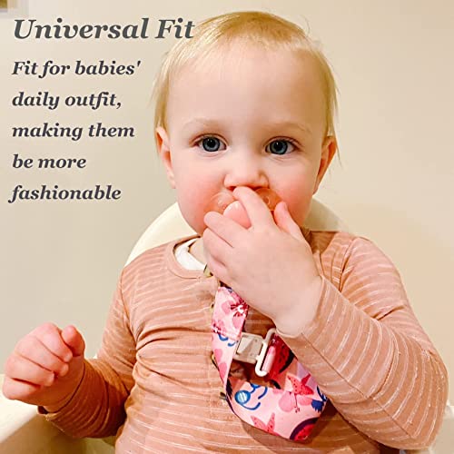 Babygoal Neutral Pacifier Clips, 6 Pack Binky Paci Holder and Leash for Boys and Girls Fits for Most Pacifier, Binkie Styles & Baby Teethers & Toys and Gift 6PS10