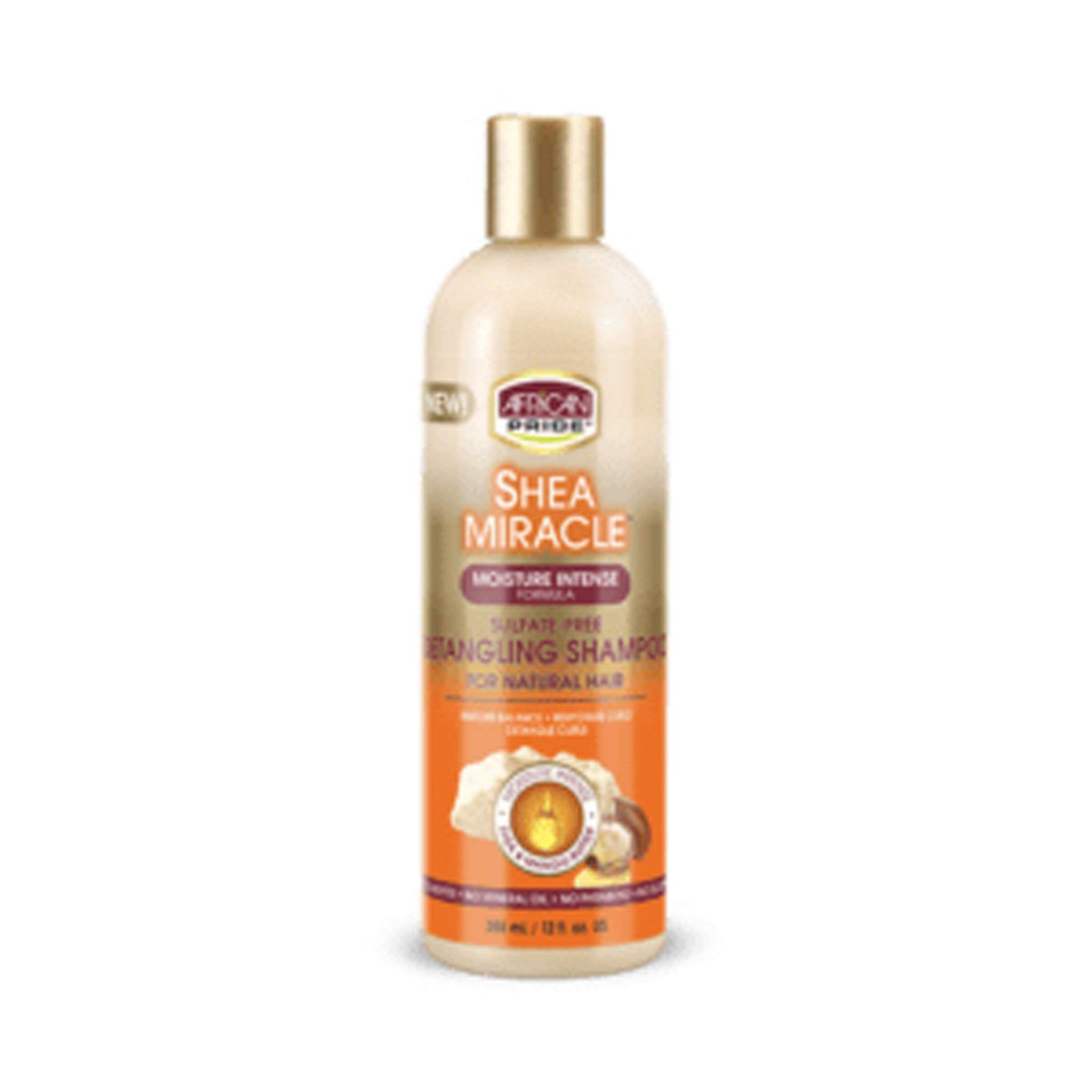 African Pride Shea Butter Miracle Detangling Shampoo, 12 Ounce