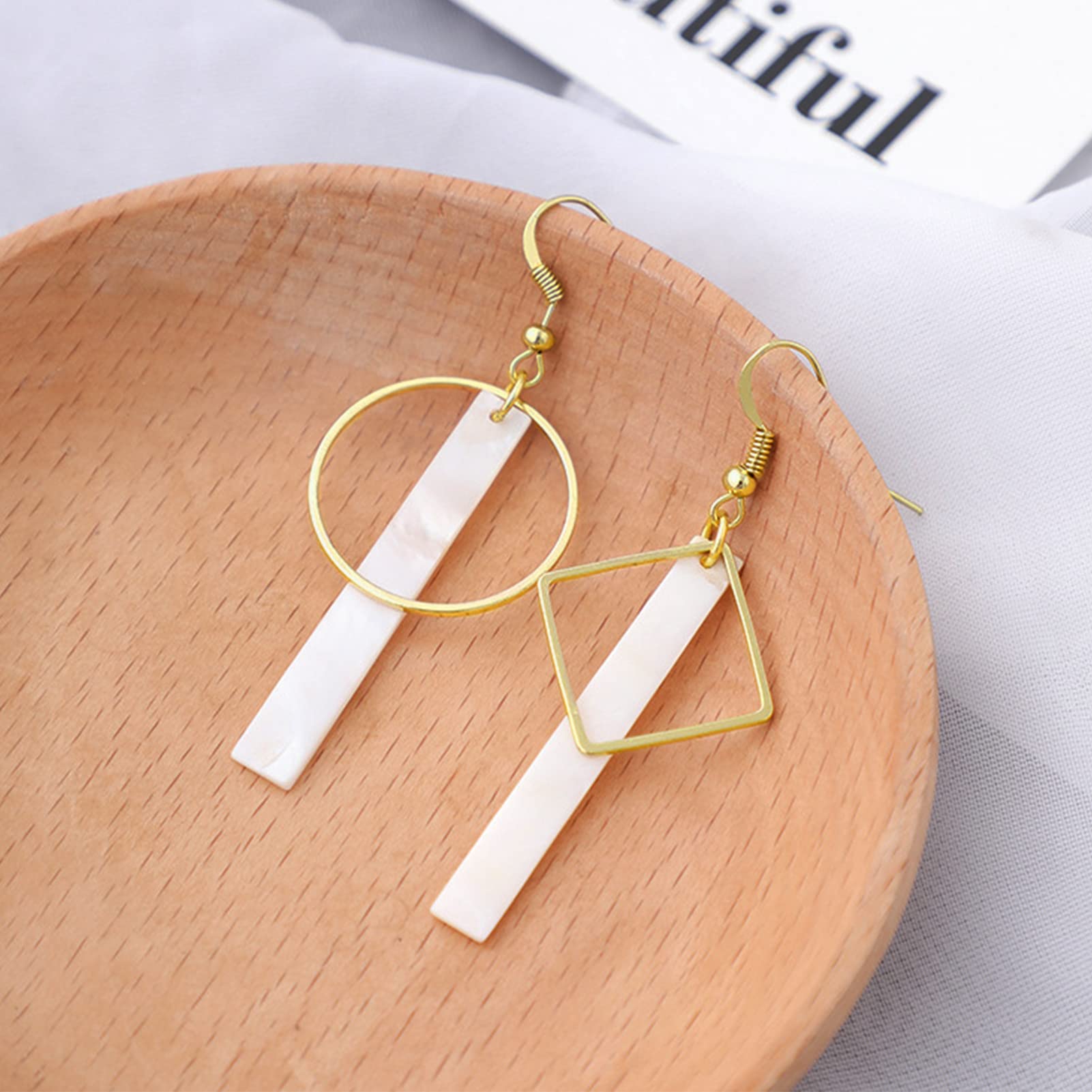 120Pcs Earring Hoop Jewelry Making 3 Shapes Earring Finding Hoop Hypoallergenic Teardrop Square Round Circle Hoop Earring Bulk Open Bezel Pendant Frame for DIY Earring Making Supplies(Gold Silver)