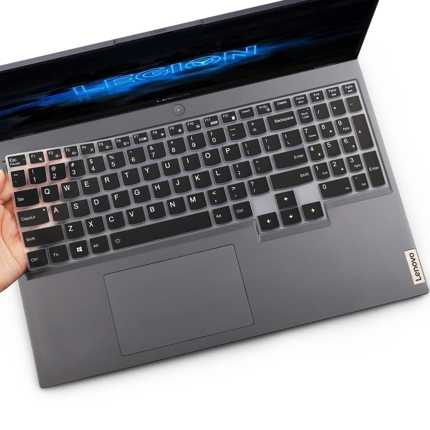 Keyboard Cover for Lenovo Legion Pro 7 7i 16" / Legion 5 5i Pro/Legion 5 5i 5p 5pi 7i 15.6" 17.3" Gaming Laptop/Legion Slim 7 7i 15.6 / IdeaPad 3 3i 15.6 Gaming, LOQ 15.6" 16" Keyboard Skin-Black