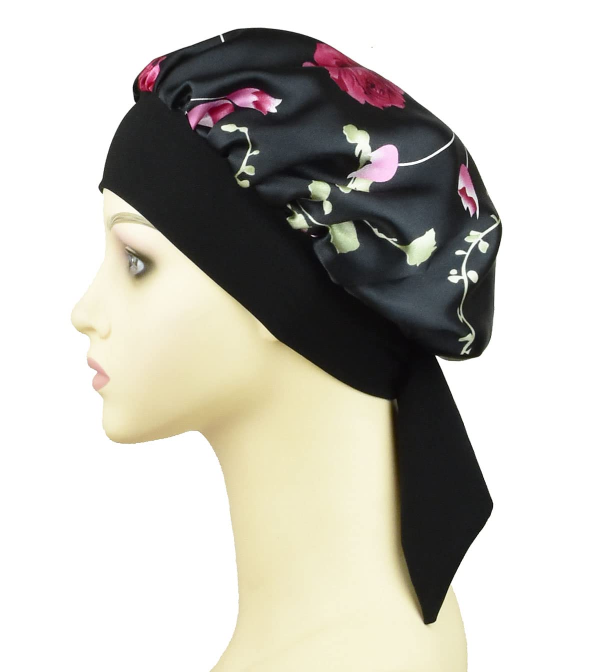 Kids Bonnets for Girls Sleeping Satin Bonnet for Kids Girls Curly Hair Bonnet Silk Night Caps Satin Sleep Cap Adjustable Tie