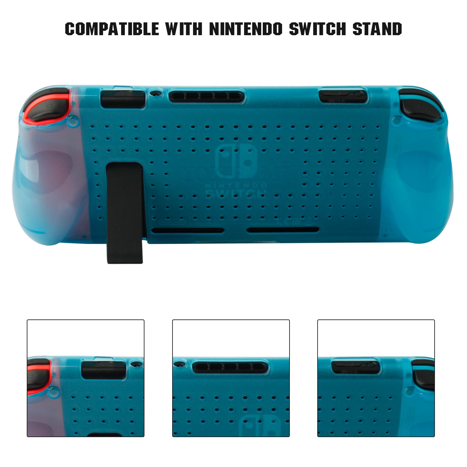 Airmate Switch Carrying Case Compatible with Nintendo Switch/Switch OLED (Blue)