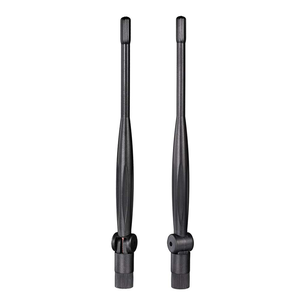 Eightwood 2.4GHz 5GHz 5.8GHz Dual Band WiFi Antenna 5dBi RP-SMA Antenna (2-Pack) for PC Desktop, WiFi Router, PCIe Network Card, USB Adapter, Wireless Range Extender, IP Camera