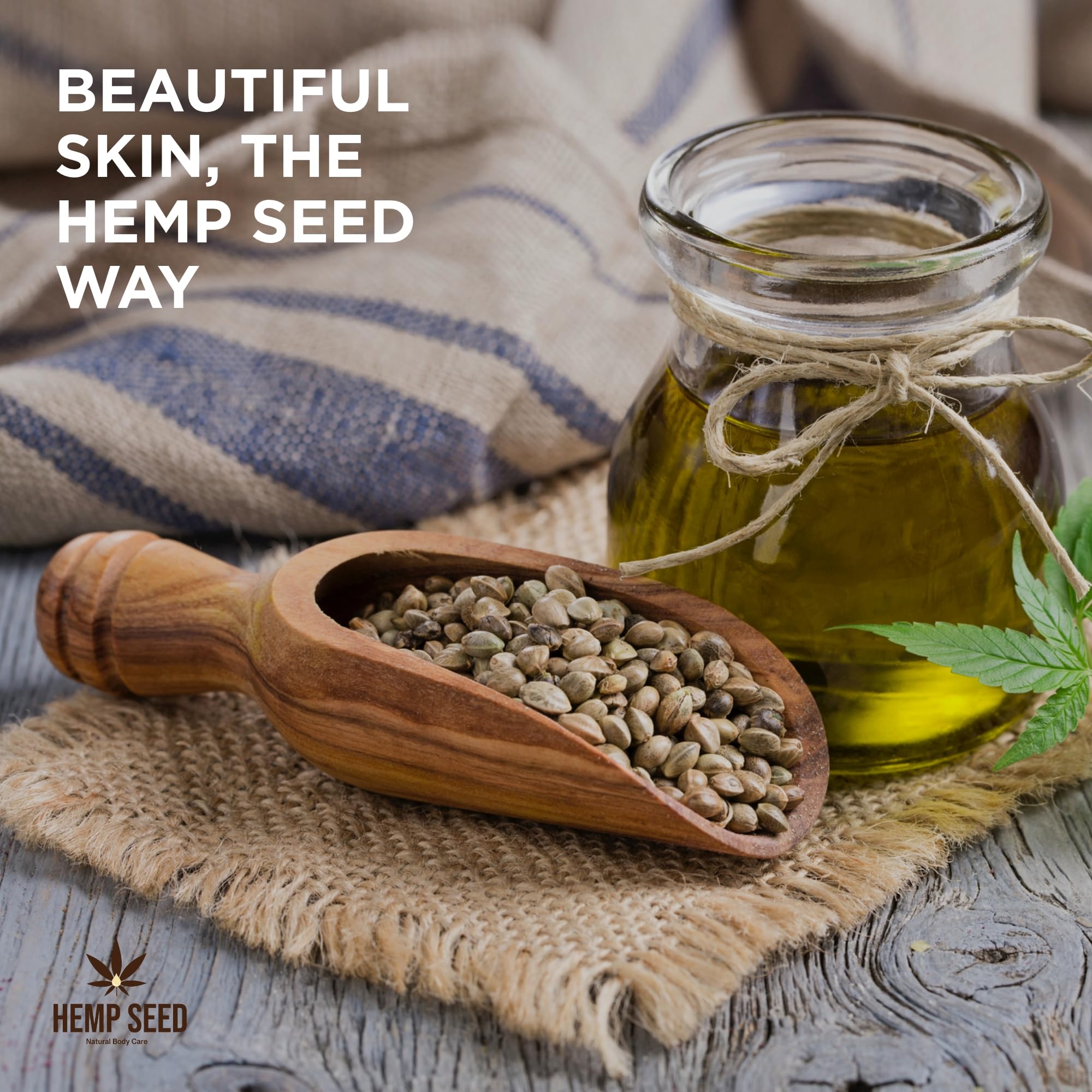 Hemp Seed Body Mist, Beach Daze - 8 fl oz - Moisturizes, Invigorates & Protects Skin - With Hemp Seed Oil, Chamomile & Aloe Vera - Vegan, Cruelty Free