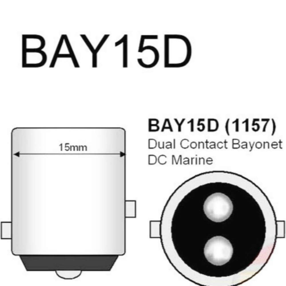 2Pcs BAY15D 1157 1016 1076 1130 P21/5W Car Bulb 1157 LED Socket LED Bulb Light Lamp Socket Adapter Extension Wire 1157 Socket Car Light Bulb Adapter Plug BAY15D Adapter BAY15D Socket
