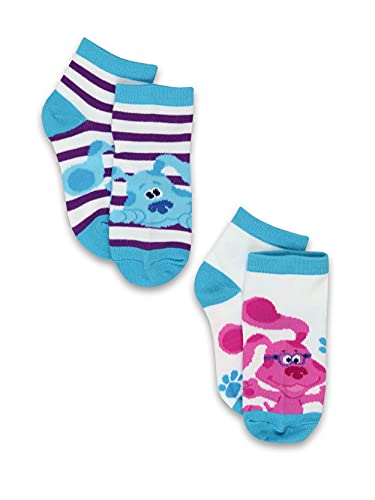 Blue's Clues & You! Baby Toddler 6 Pack Quarter Socks (12-24 Months, Magenta)
