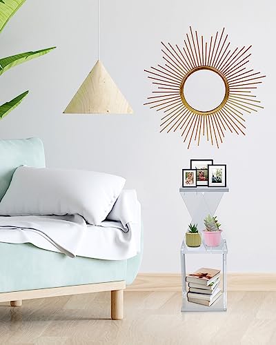 Acrylic Side Table, Acrylic Furniture, Acrylic Coffee Tables for Living Room, Acrylic End Table, Arteriors, Ghost Table, Arylic Desk, Clear Furniture, Wavy Side Table, Acrylic Bed Table