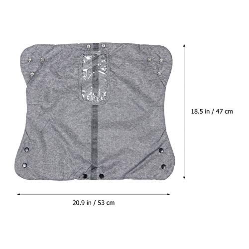 Kisangel Stroller Hand Winter Warmer Gloves Stroller Jogger Plush Warm Gloves Windproof Pram Handlebar Cover Mitten Bunting Bag for Buggy Pushchair Pram