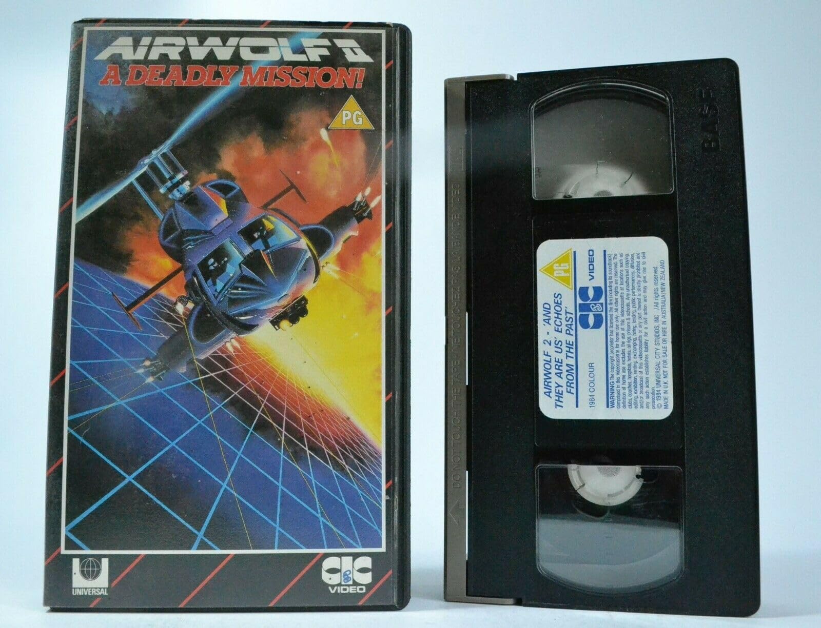Airwolf 2: A Deadly Mission - Action Adventure -'Echoes From The Past'- Pal VHS