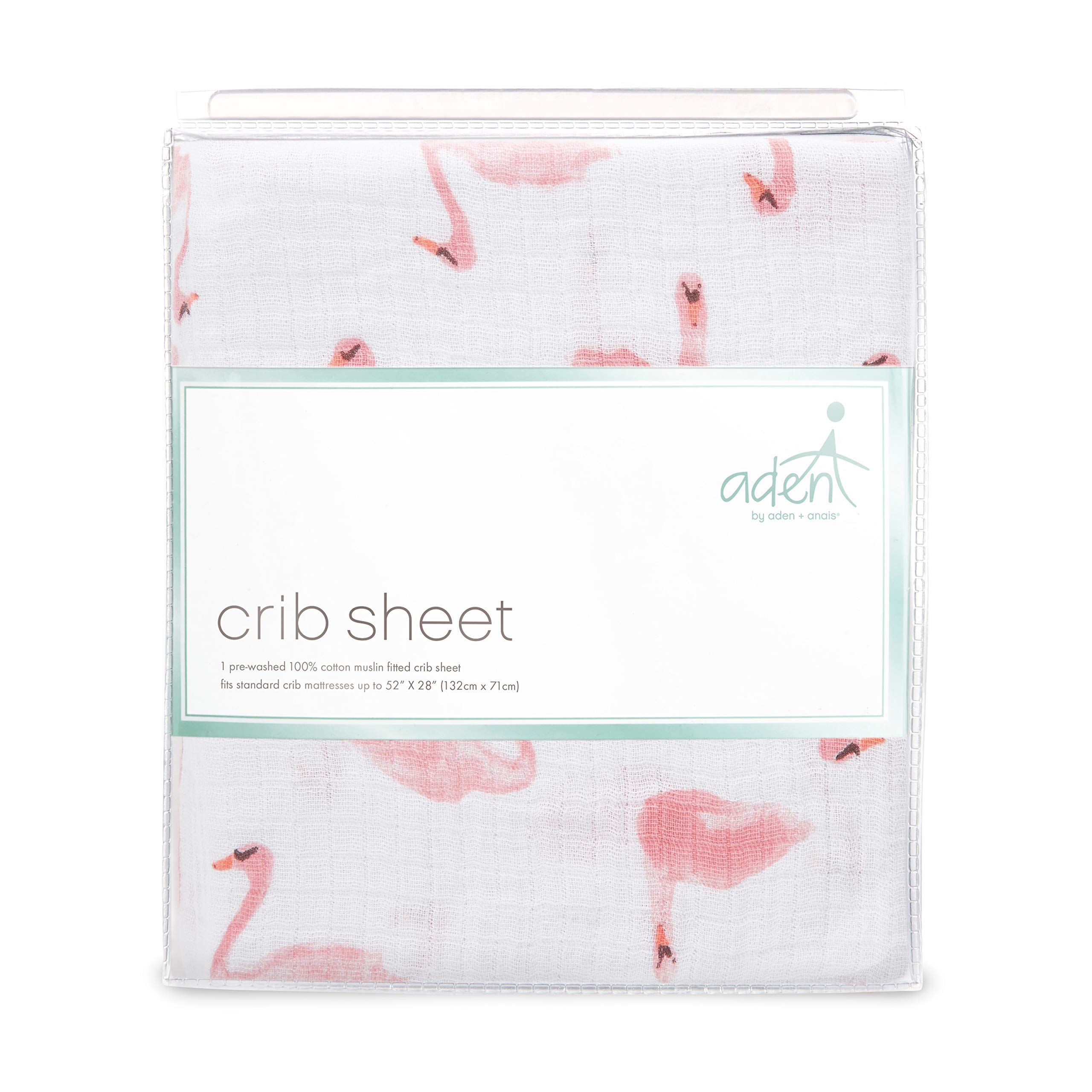 HALO DreamWeave Breathable Mesh Baby Crib Mattress and Aden + Anais Essentials Crib Sheets, White & Briar Rose