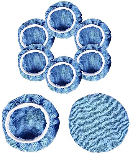AIVS Car Polisher Pad Bonnet Polishing Bonnet Buffing Pads Waxer Pads Cover for Car Buffer Polisher(7"-8")