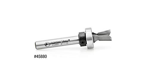 Amana Tool - 45884 Carbide Tipped Keller Dovetail 7 Deg x 5/8 Dia x 1" x 3/8 Shank wit