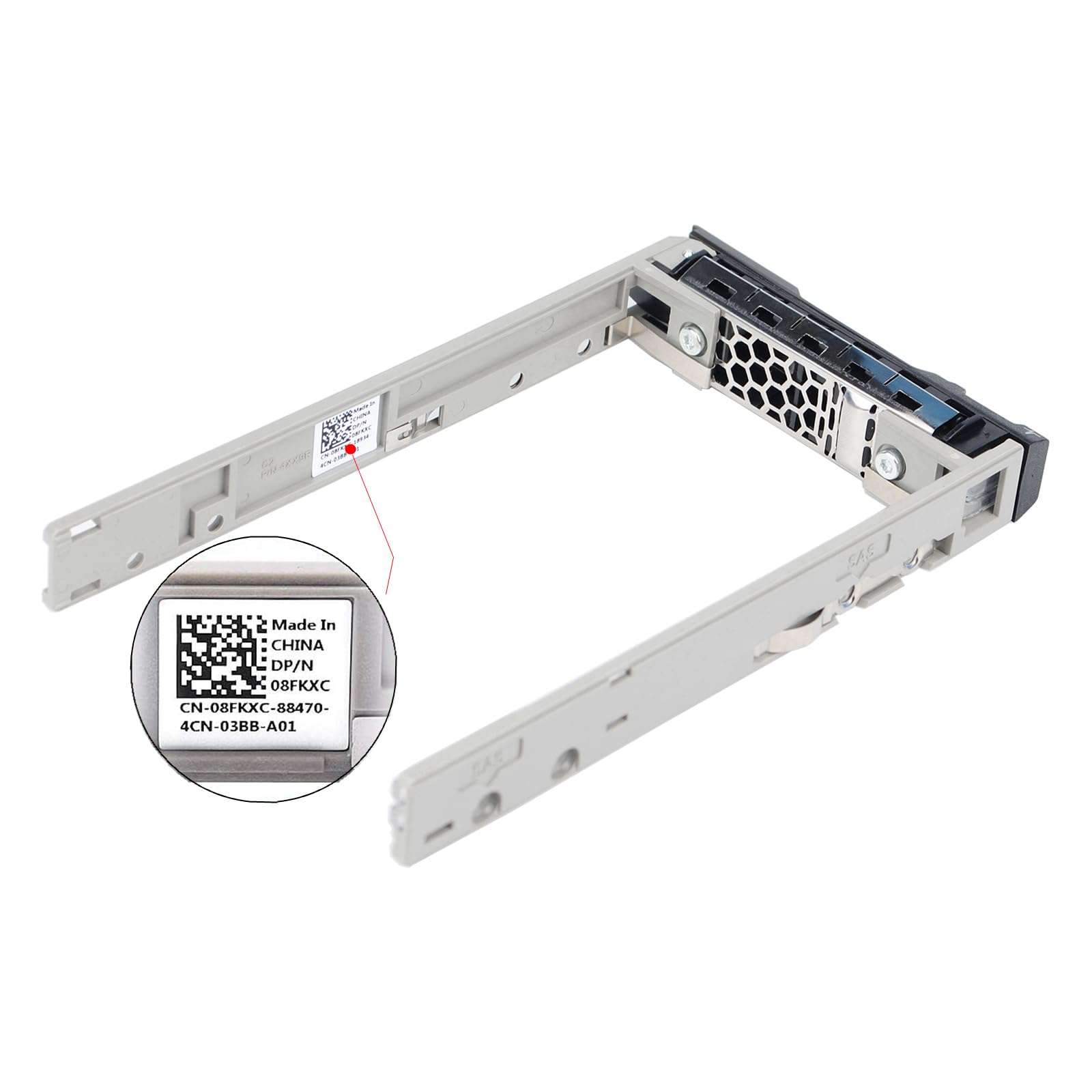Hard Drive Bracket 2.5" SSD Mount G176J HDD Caddy SAS SATA Hard Drive Caddy Compatible with Dell PowerEdge R610 R620 R710 T710 R720 R815 R820, 4 Pack